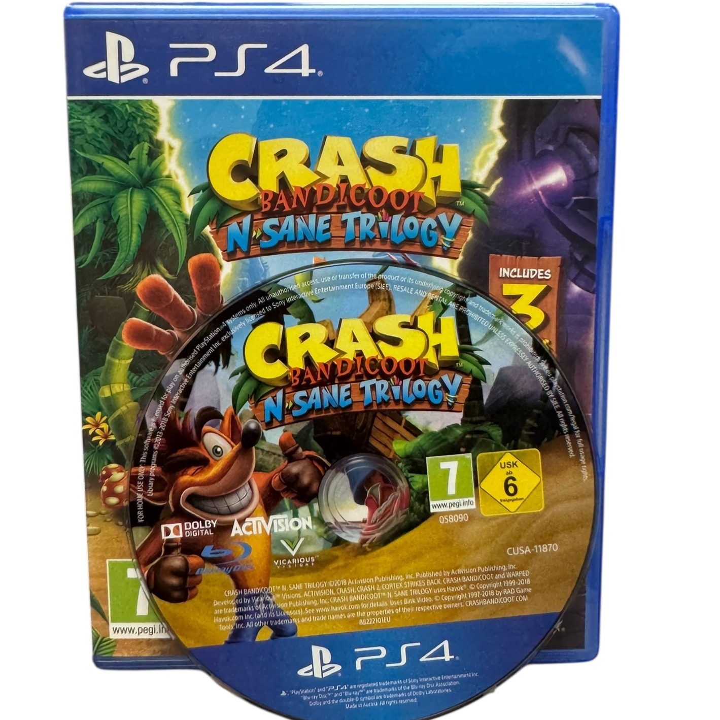 Pre-owned Crash Bandicoot N' Sane Triliogy - Sony PlayStation 4 (PEGI 7 ...